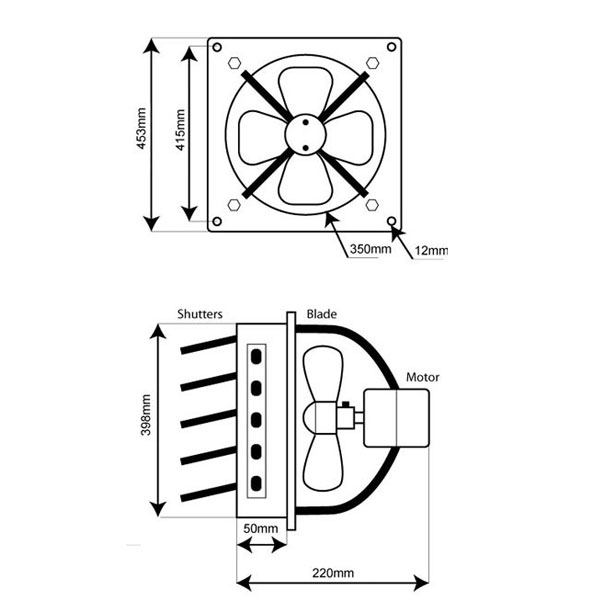 Industrial Exhaust Fan Size Chart at Magda Salas blog