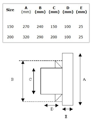 Round Ceiling Cone Vent 150mm | Fansonline Australia