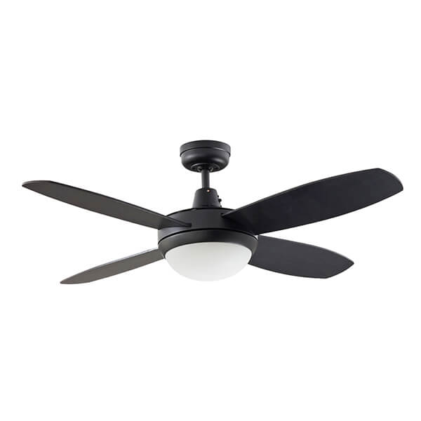 Lifestyle Mini Ceiling Fan CCT LED Light - Matt Black 42" | Fansonline ...