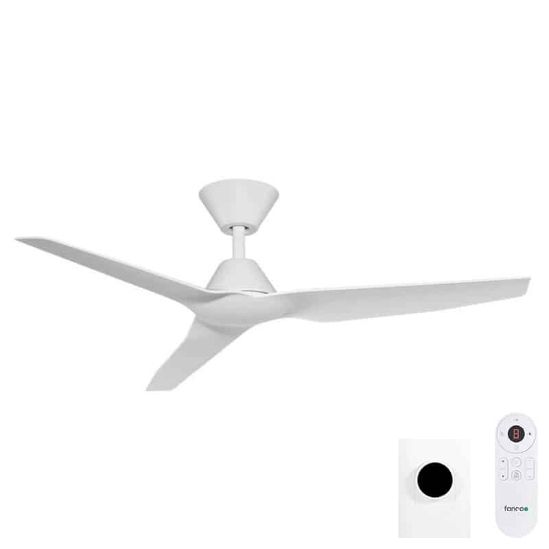 Fanco Infinity-iD DC Ceiling Fan with Tri Control - White 48 ...