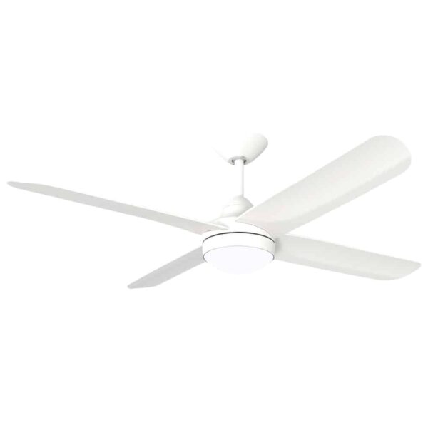 Hunter Pacific X-Over 4 Blade Ceiling Fan with LED Light. White 52 ...