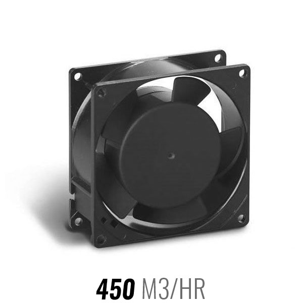 Allvent Axial Cabinet Fan 160mm - Black | Fansonline Australia