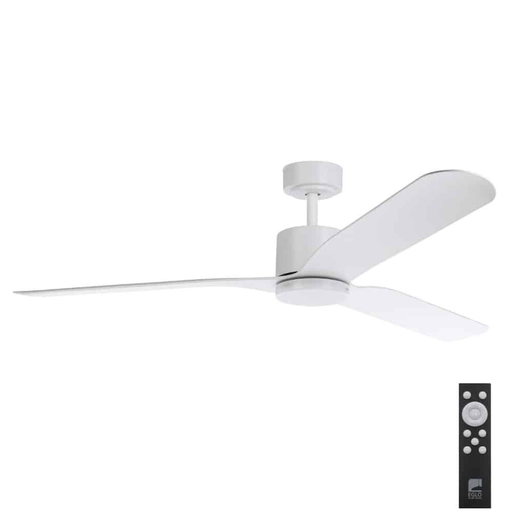Eglo Iluka 152cm (60") DC Ceiling Fan with CCT LED Light. White ...
