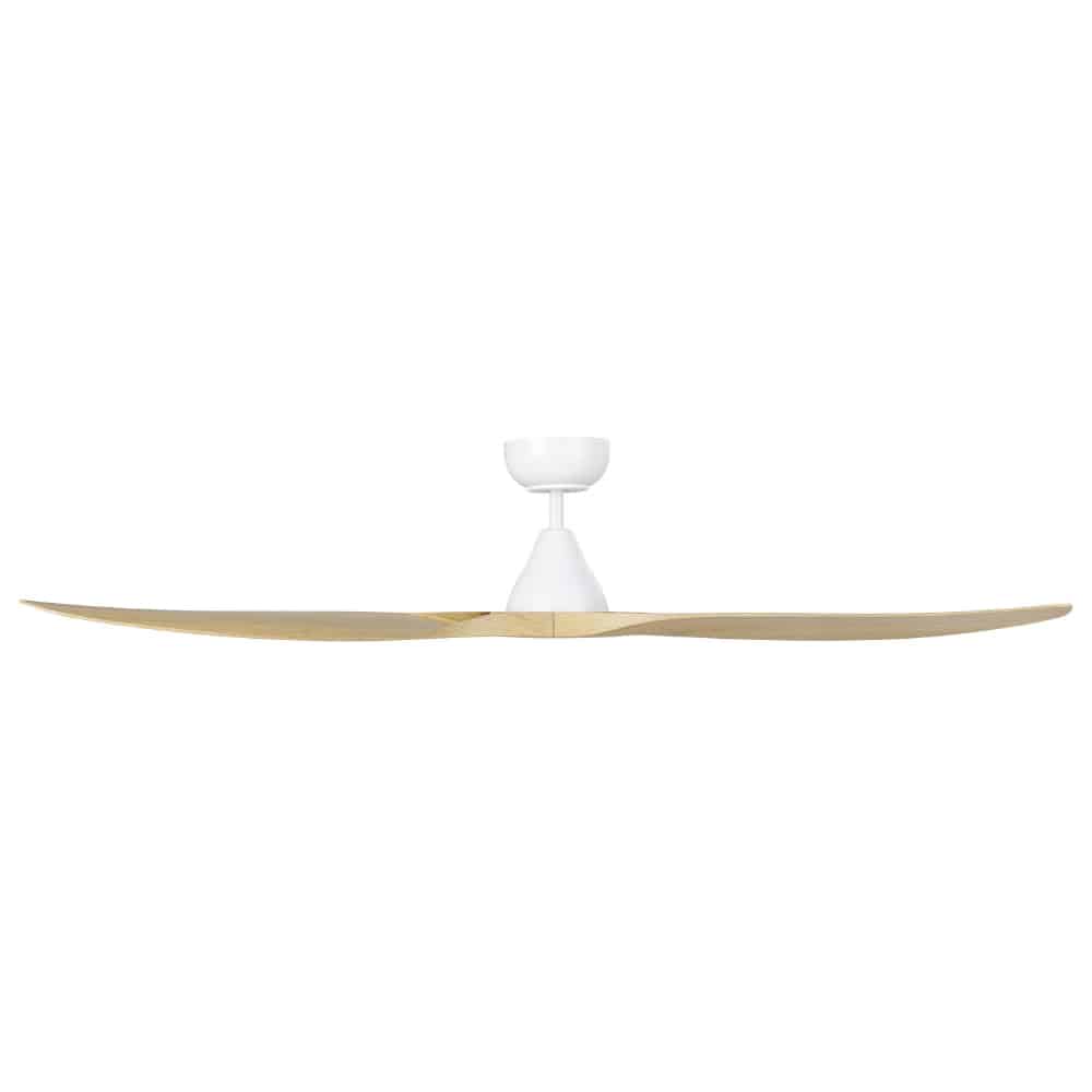 Eglo Surf 152cm (60") DC Ceiling Fan. White with Oak blades ...