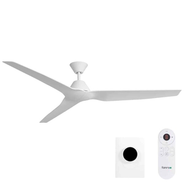 Fanco Infinity-iD 64" DC Ceiling Fan with Tri Control. White ...