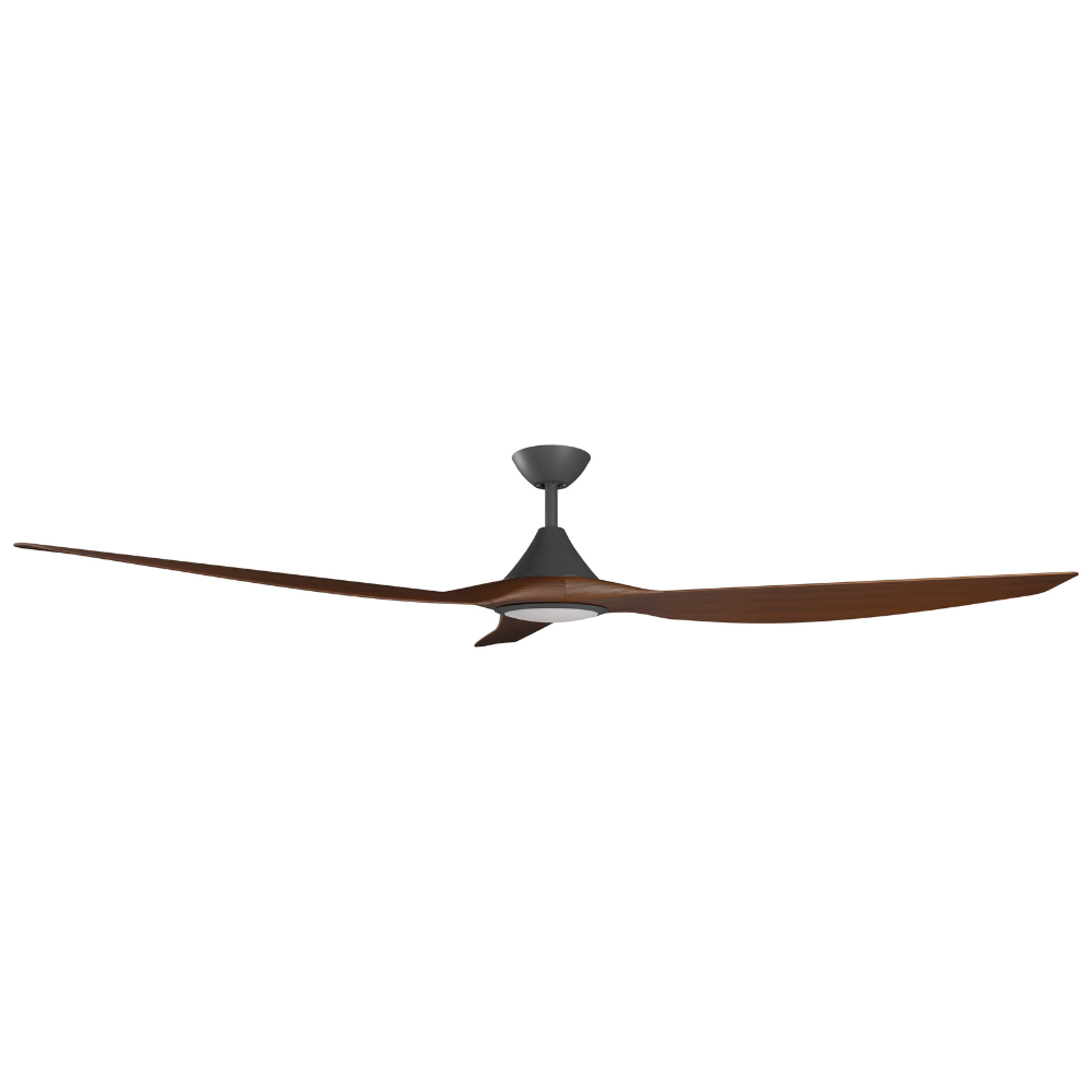 Calibo CloudFan SMART 52" DC Ceiling Fan with Light. Black/Koa | Fansonline Australia